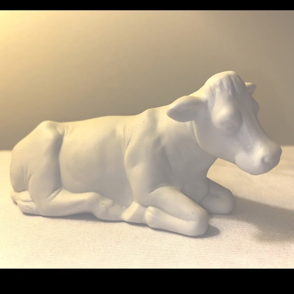 Avon | Holiday | Avon Nativity Cow Collectibles White Porcelain ...
